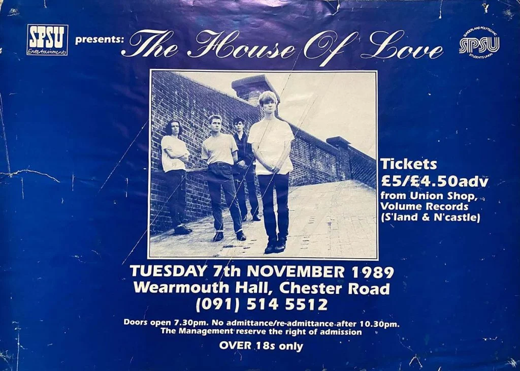 1989-11-07 Sunderland Polytechnic Wearmouth Hall - The House Of Love ...